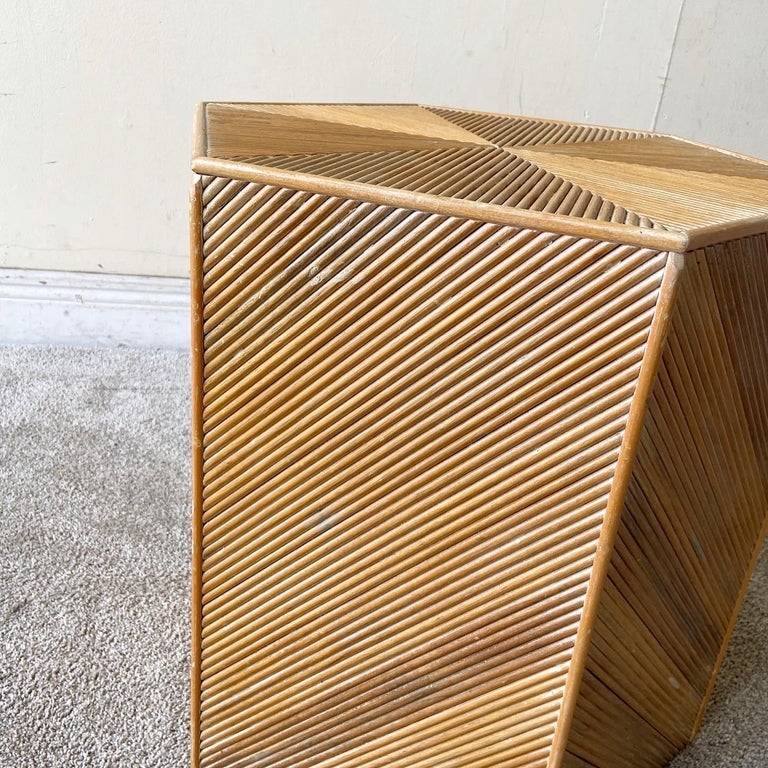 Bohemian Modular Pencil Reed Table Set by Vivai Del Sud, 3 Pieces For ...