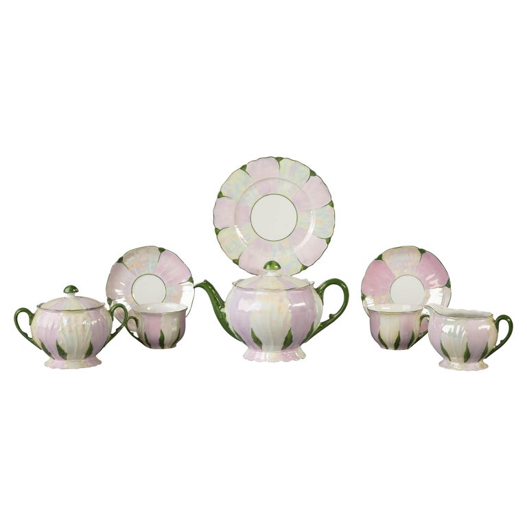 Bohemian Porcelain Part-Tea Set, circa 1920 at 1stDibs