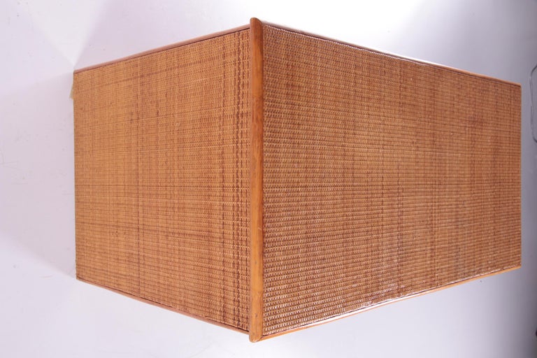 Bohemian Style Bamboo Rattan Desk with Drawers from France, 1960s at ...