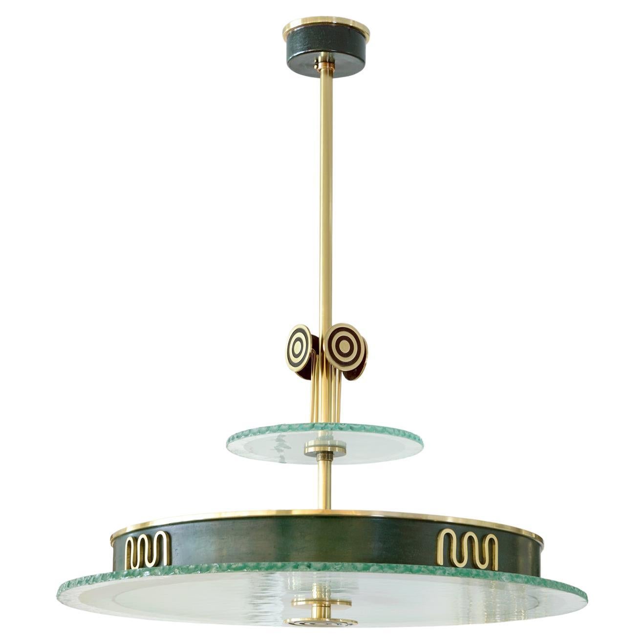 Scandinavian Modern "Bhaco" Lead Crystal Chandelier by Jonas Hilde ...