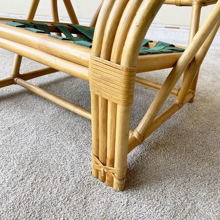 Boho Chic Bamboo Rattan Lounge Chair For Sale At 1stdibs