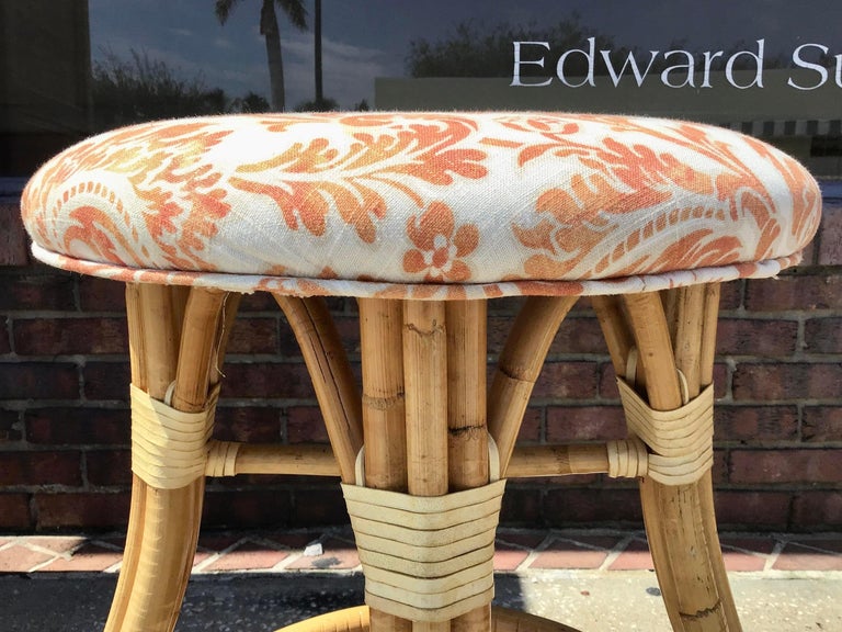 Boho Chic Counter or Bar Stool Chairs, Set of 3 For Sale at 1stDibs