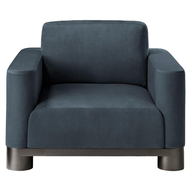 Bold Blue Lounge Chair For Sale at 1stDibs