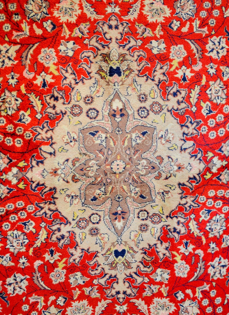 Bold Vintage Tabriz-Style Rug For Sale at 1stDibs