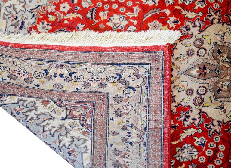 Bold Vintage Tabriz-Style Rug For Sale at 1stDibs