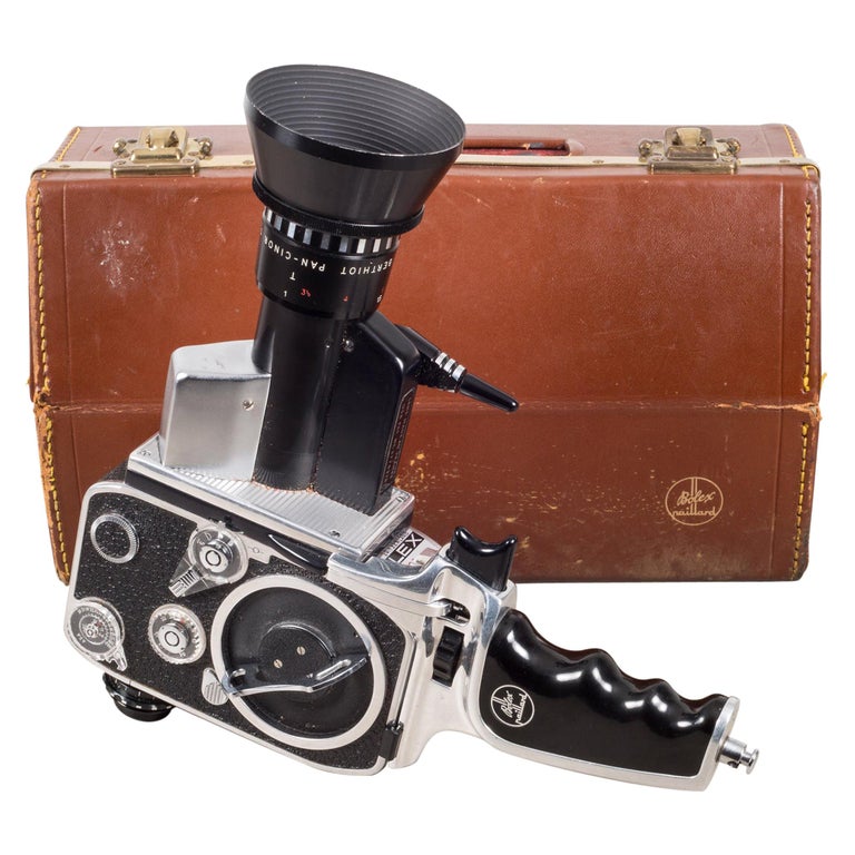 Bolex Zoom Reflex P1 Movie Camera and Leather Case, circa 1961 at 1stDibs