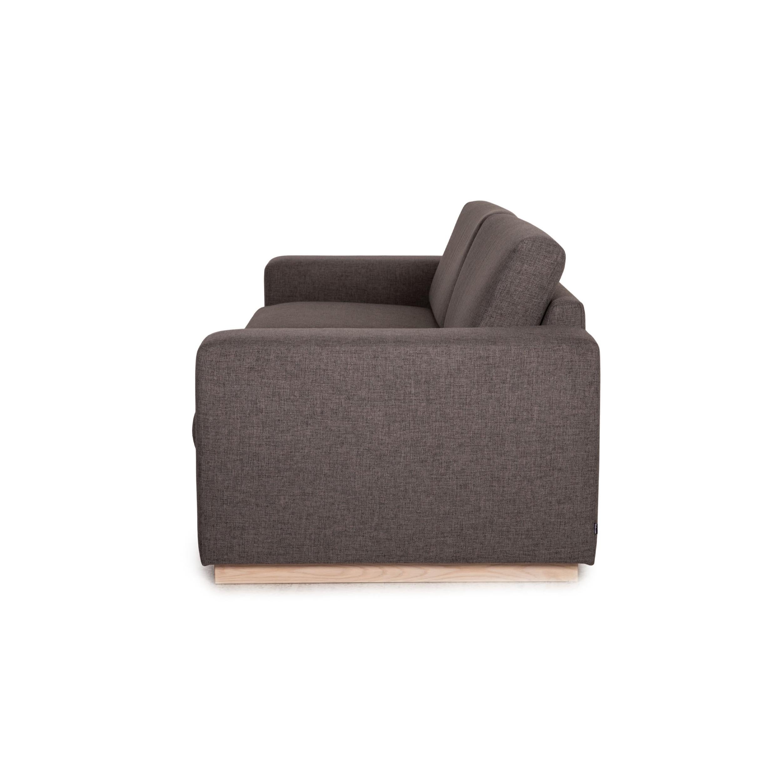 Bolia Sepia Fabric Sofa Gray Three Seater Couch For Sale at 1stDibs