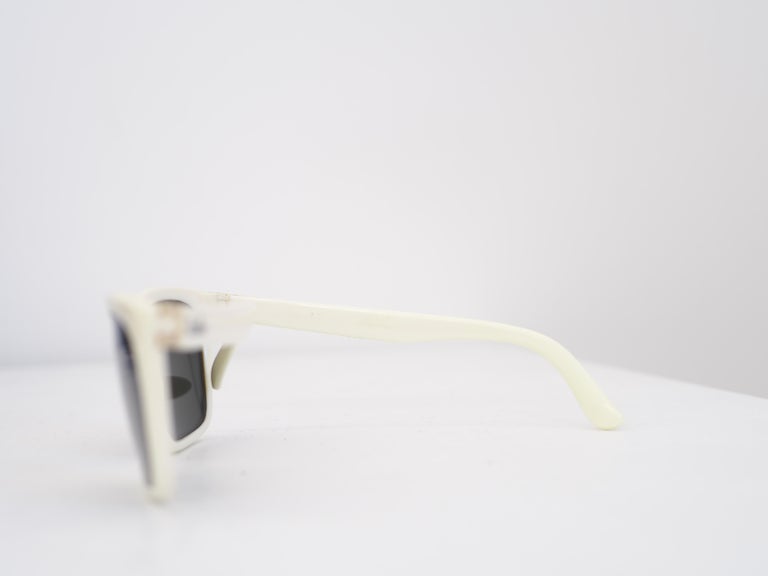 Bollé vintage white sunglasses For Sale at 1stDibs