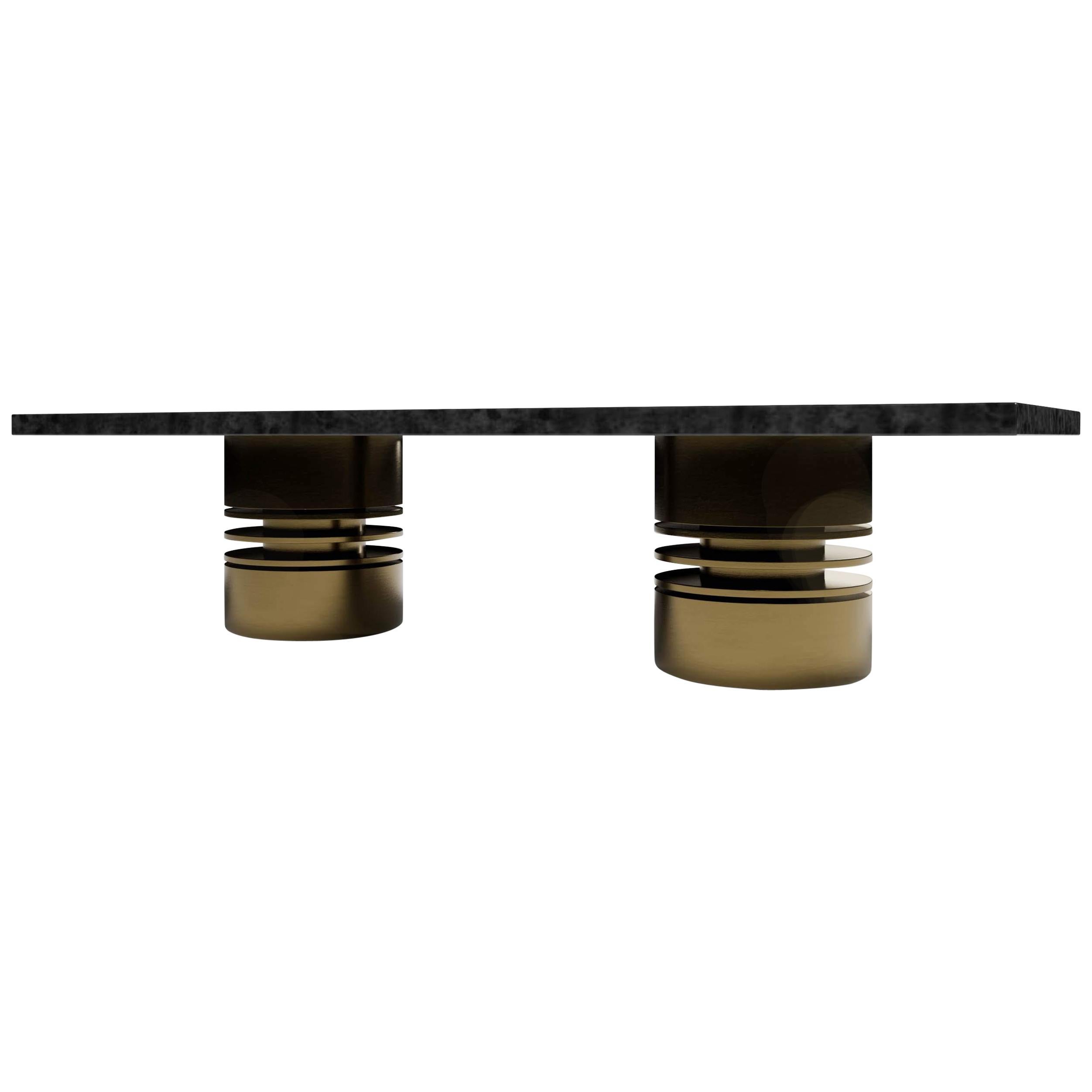 Stacked Dining Table, Robin Hamaker Custom For Sale at 1stDibs