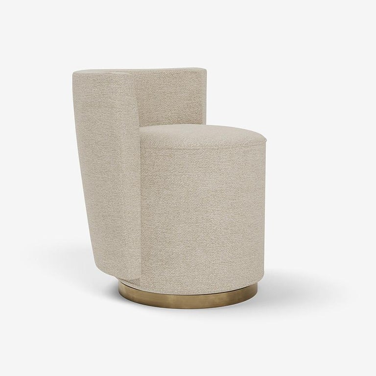 Bond Street Stool by Yabu Pushelberg in Chenille For Sale at 1stDibs