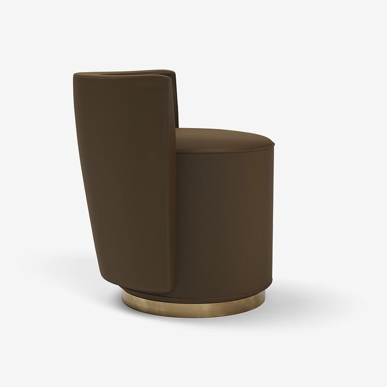 Bond Street Stool by Yabu Pushelberg in Nappa Leather For Sale at 1stDibs