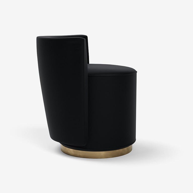 Bond Street Stool by Yabu Pushelberg in Premium Leather For Sale at 1stDibs
