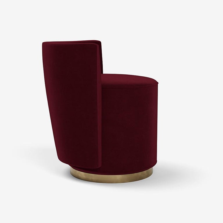 Bond Street Stool by Yabu Pushelberg in Velvet For Sale at 1stDibs