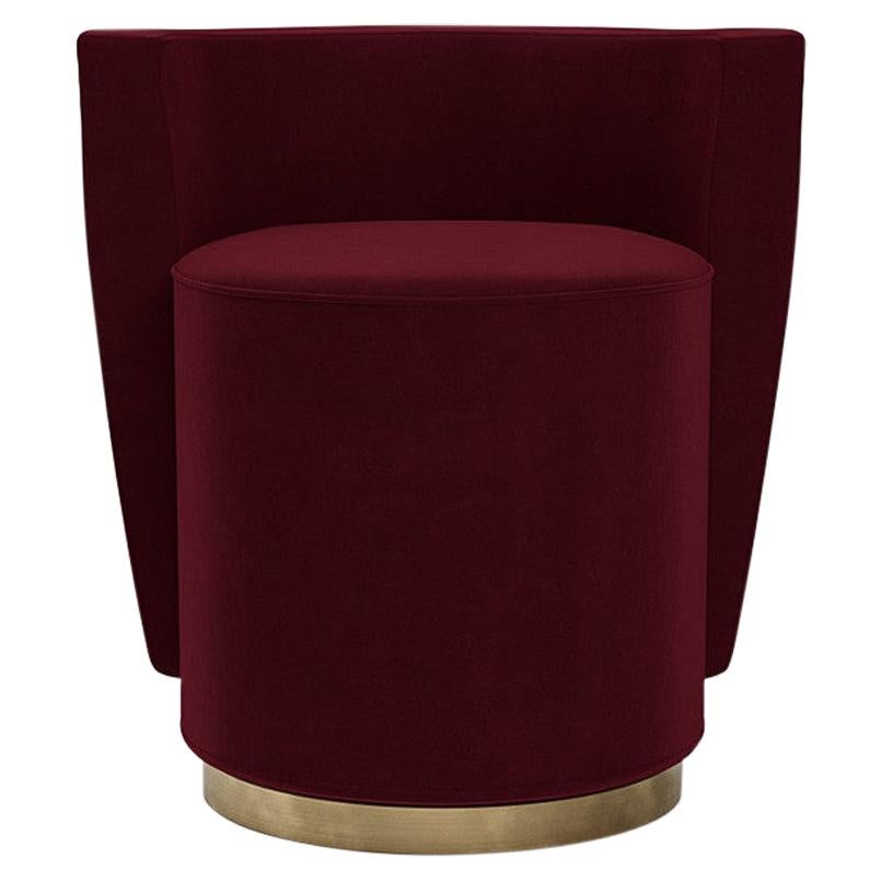 Bond Street Stool by Yabu Pushelberg in Textured Wool For Sale at 1stDibs