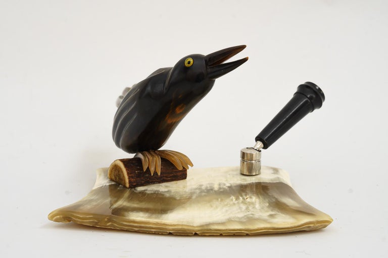 Bone and Bakelite Pen Holder for Desk around 1960s For Sale at 1stDibs
