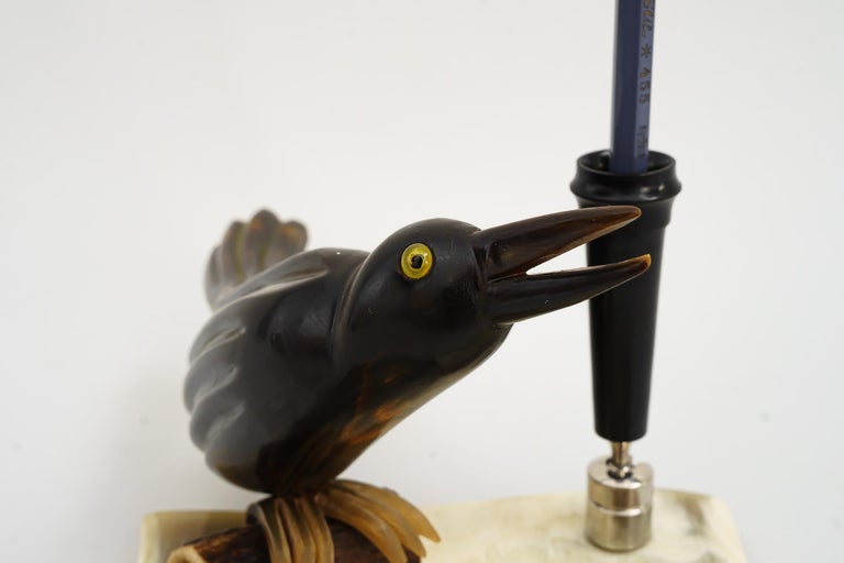 Bone and Bakelite Pen Holder for Desk around 1960s For Sale at 1stDibs