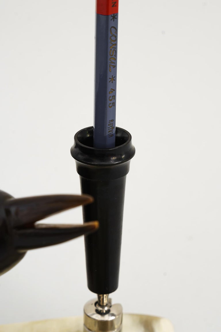 Bone and Bakelite Pen Holder for Desk around 1960s For Sale at 1stDibs