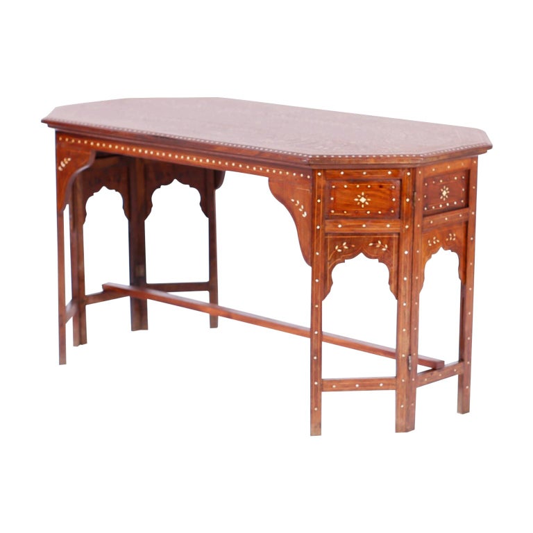 Bone Inlaid Anglo Indian Coffee Table at 1stDibs