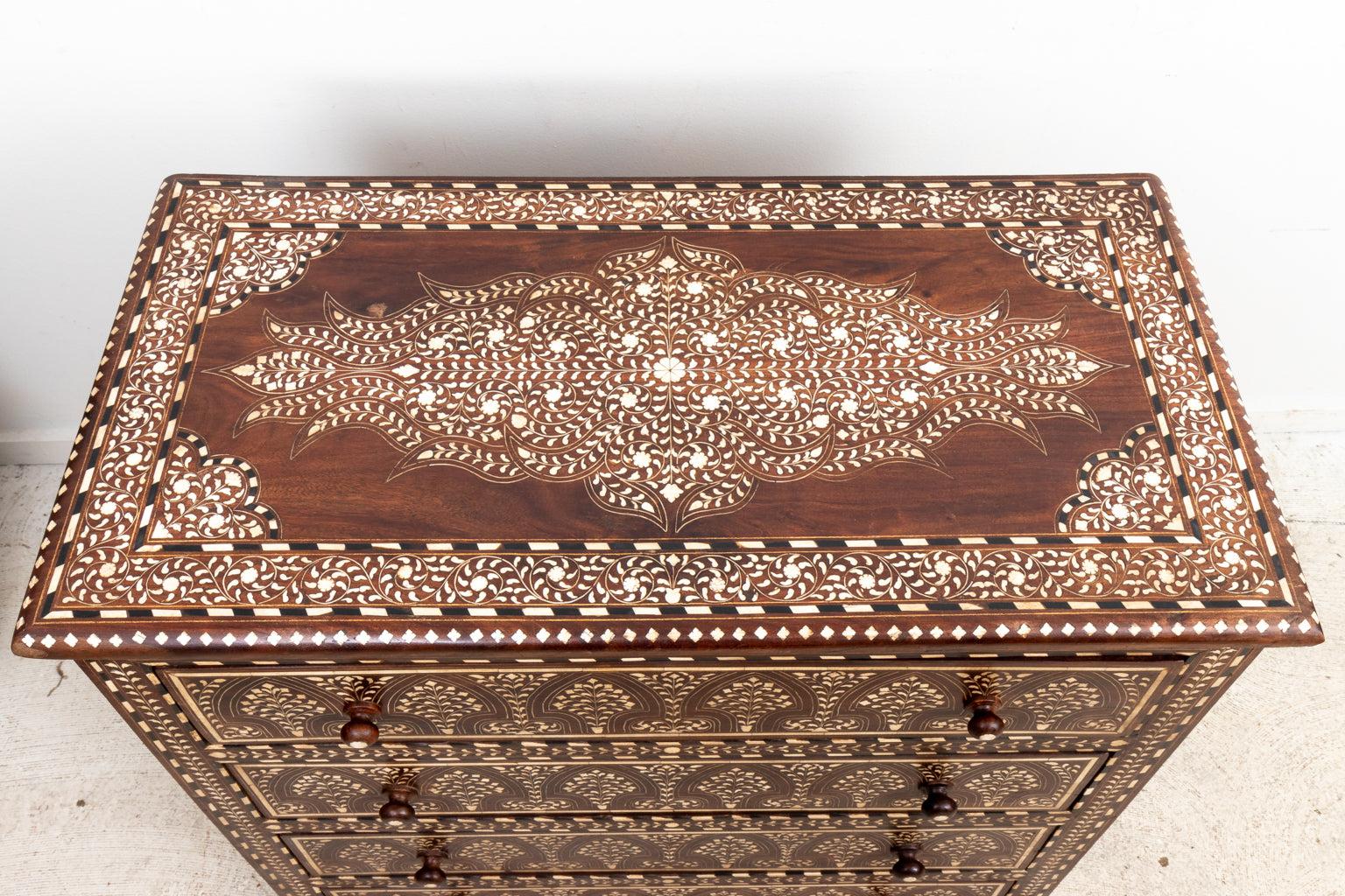 Bone Inlaid Chest of Drawers For Sale at 1stDibs | bone inlay chest of ...