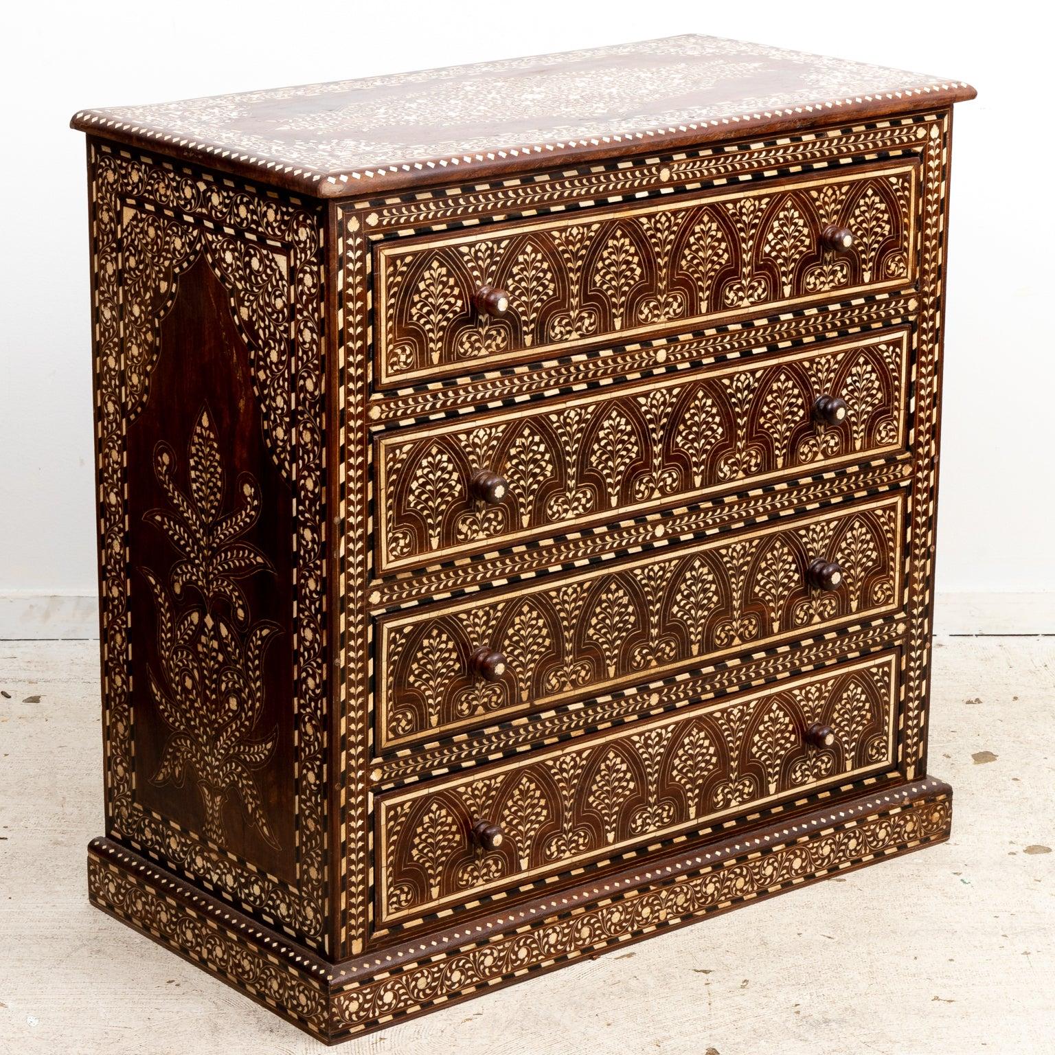Bone Inlaid Chest of Drawers For Sale at 1stDibs | bone inlay chest of ...