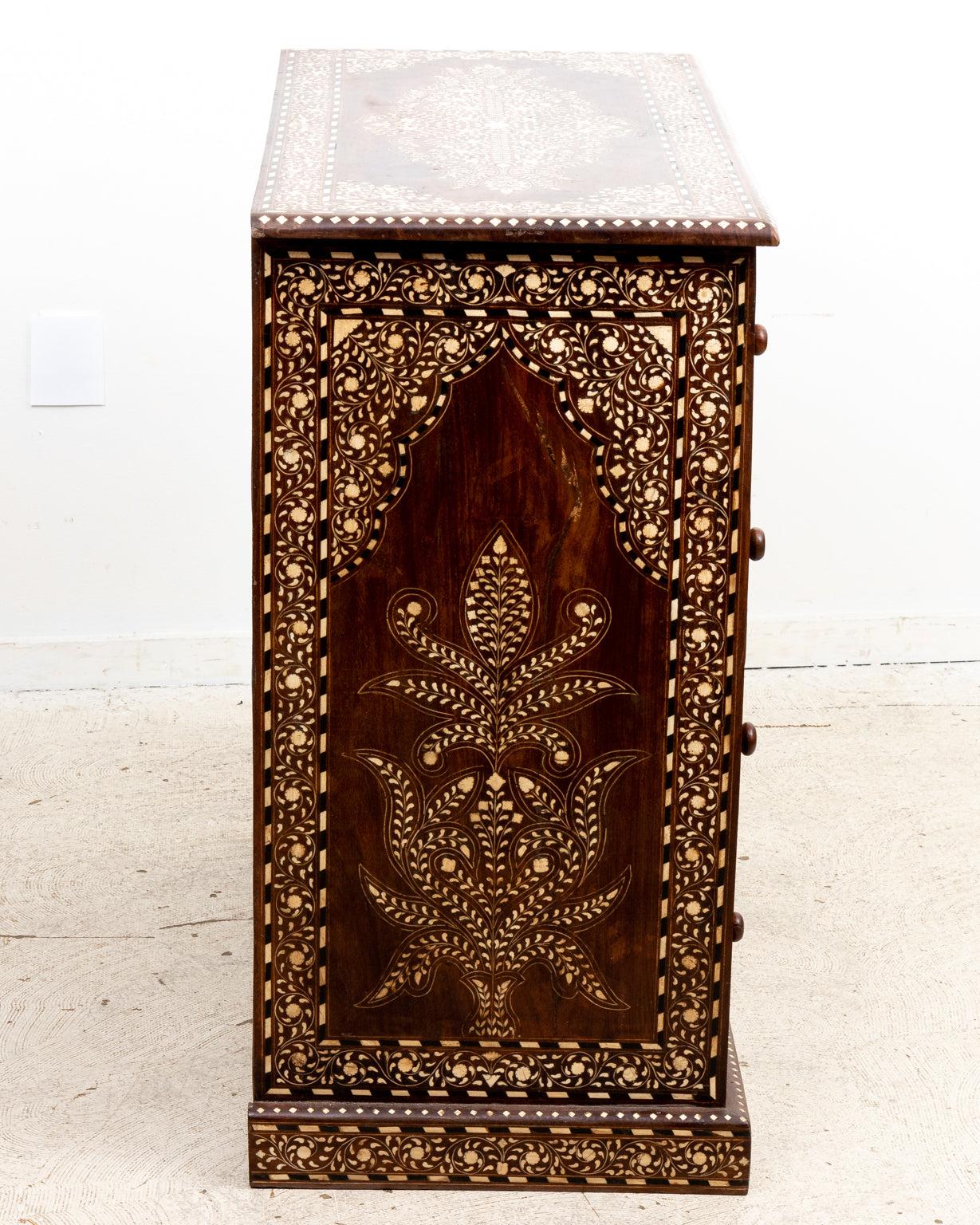 Bone Inlaid Chest of Drawers For Sale at 1stDibs | bone inlay chest of ...