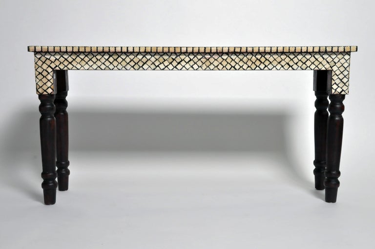 Bone Inlay Console Table at 1stDibs | inlaid console table