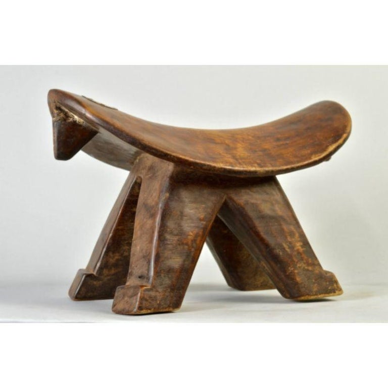 Bongo Stool with Aluminum Repair in Wood For Sale at 1stDibs | repair stool