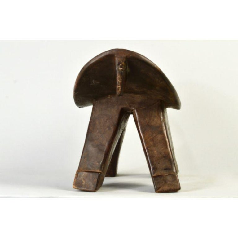 Bongo Stool with Aluminum Repair in Wood For Sale at 1stDibs | repair stool