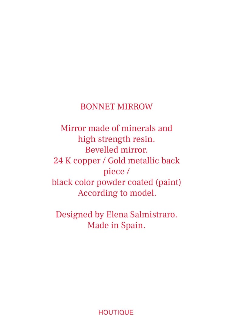 Bonnet Mirror by Houtique, Green For Sale at 1stDibs