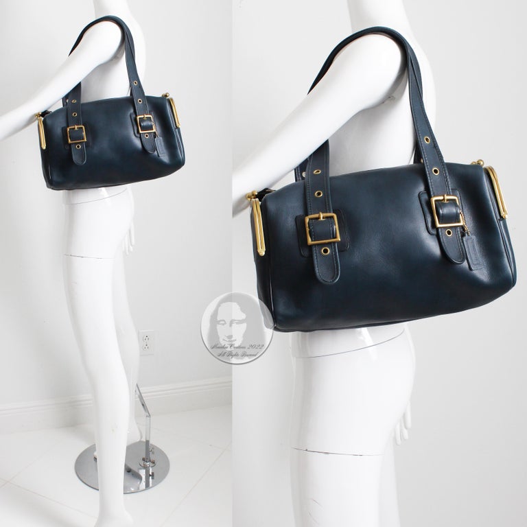 Bonnie Cashin for Coach RFD Mailbox Bag or Tote Teal Blue Leather 70s ...