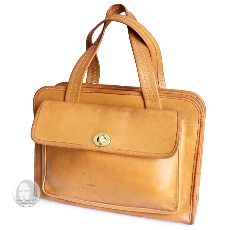 Bonnie Cashin for Coach Safari Bag Double Pocket Speedy British Tan ...