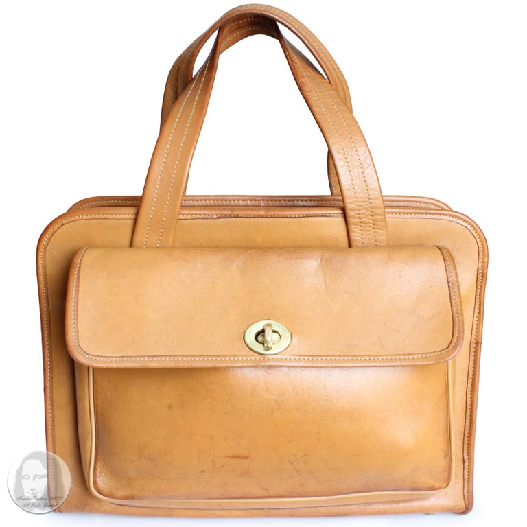 Bonnie Cashin for Coach Safari Bag Double Pocket Speedy British Tan ...