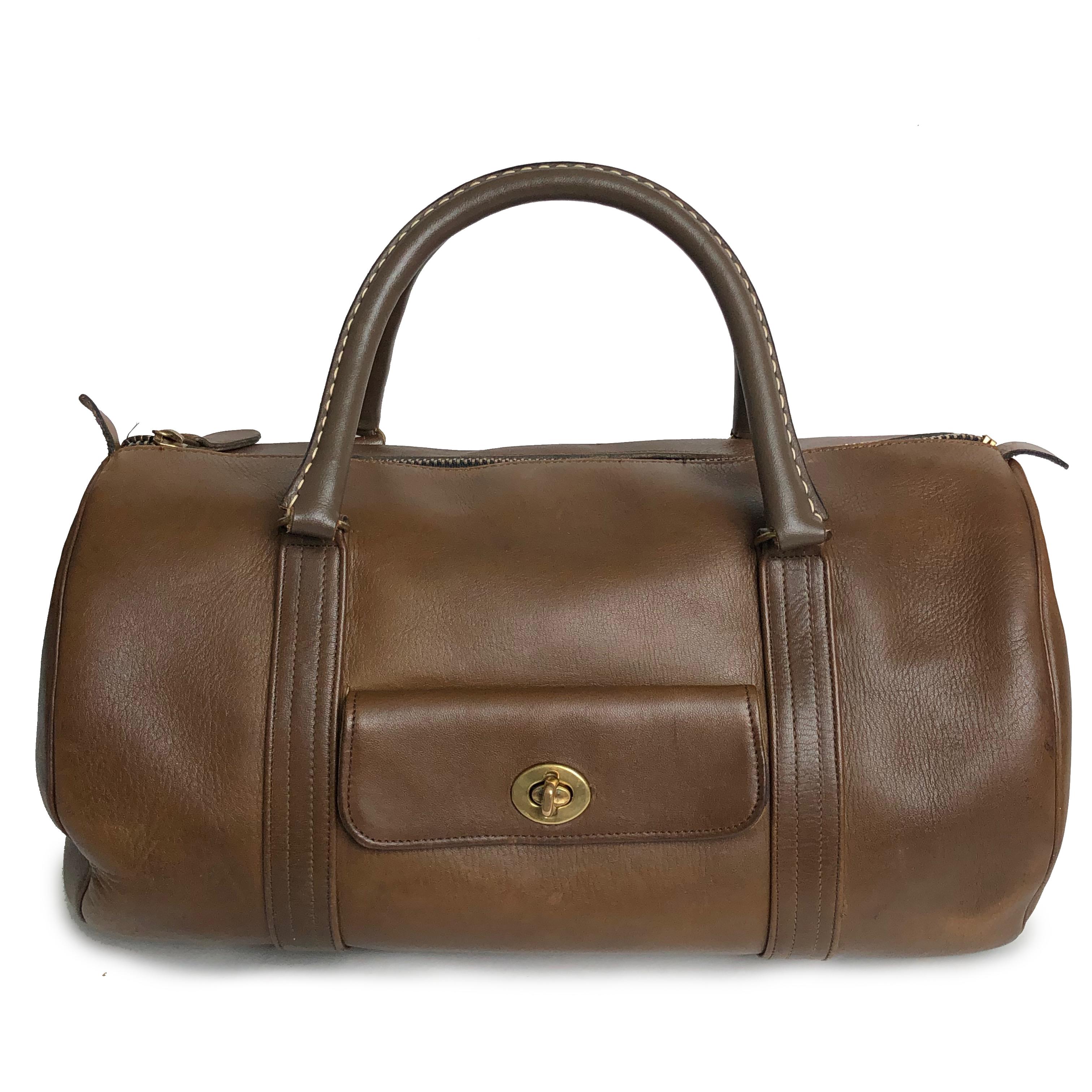 Bonnie Cashin for Coach Safari Bag Duffel Tote Rare Double Turnlock ...