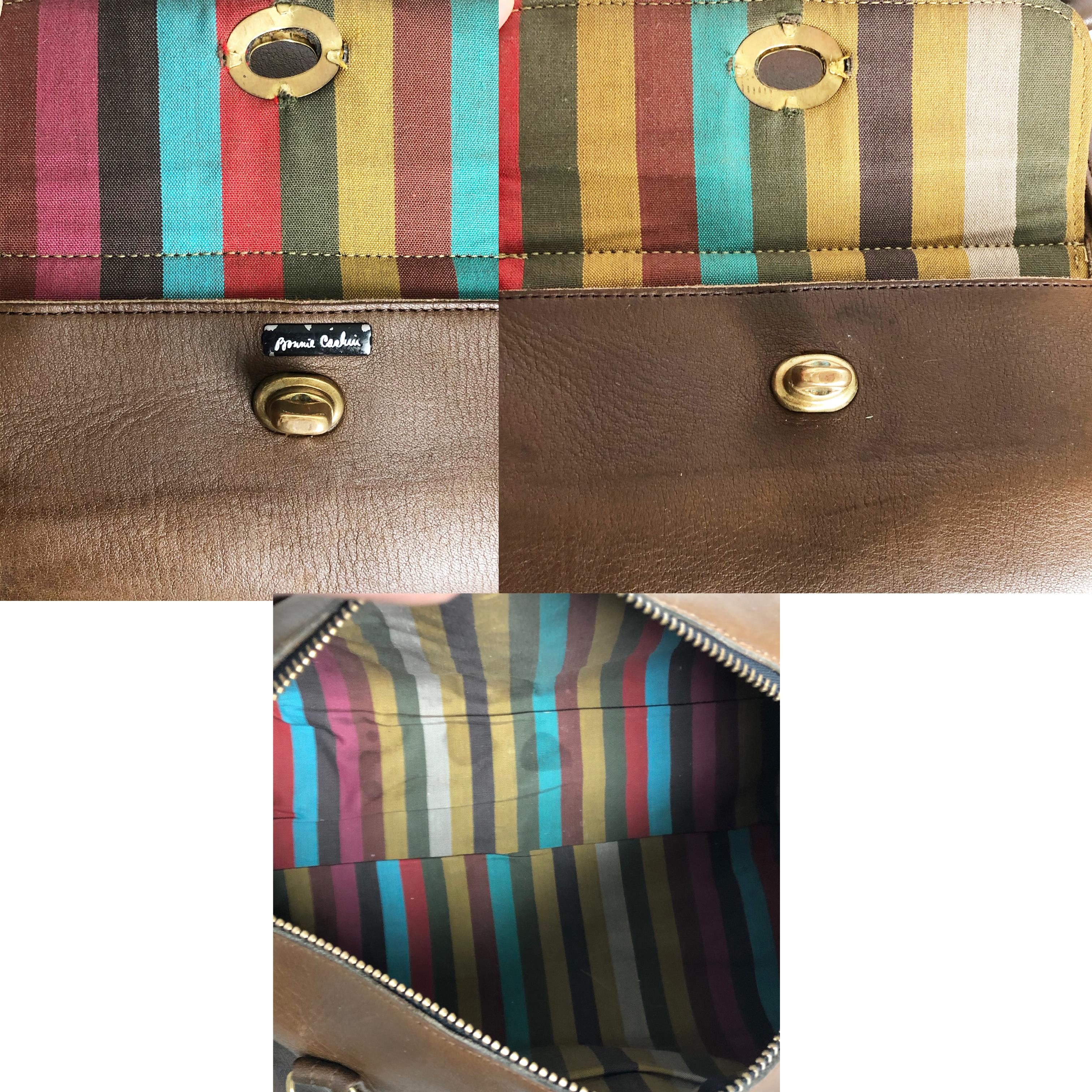 Bonnie Cashin for Coach Safari Bag Duffel Tote Rare Double Turnlock ...