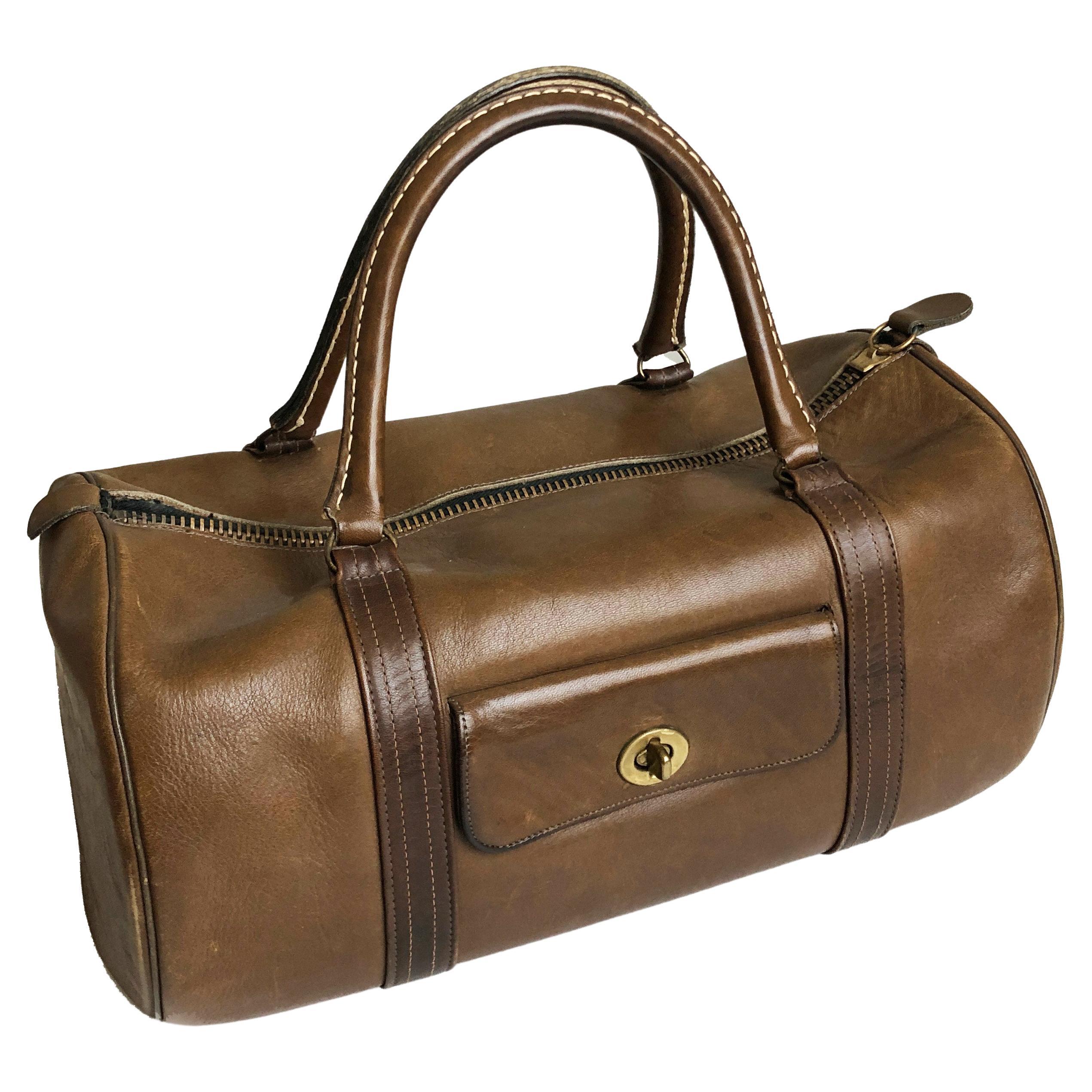 Bonnie Cashin for Coach Safari Bag Duffle Tote Tabac Leather Vintage ...