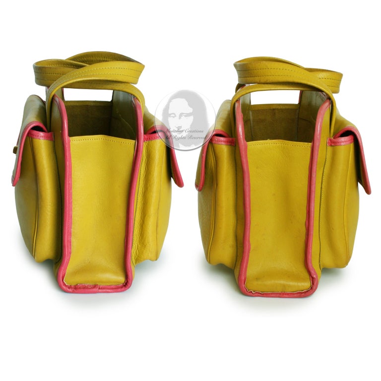 Bonnie Cashin for Coach Safari Tote Bag Mimosa and Pink Leather Rare ...