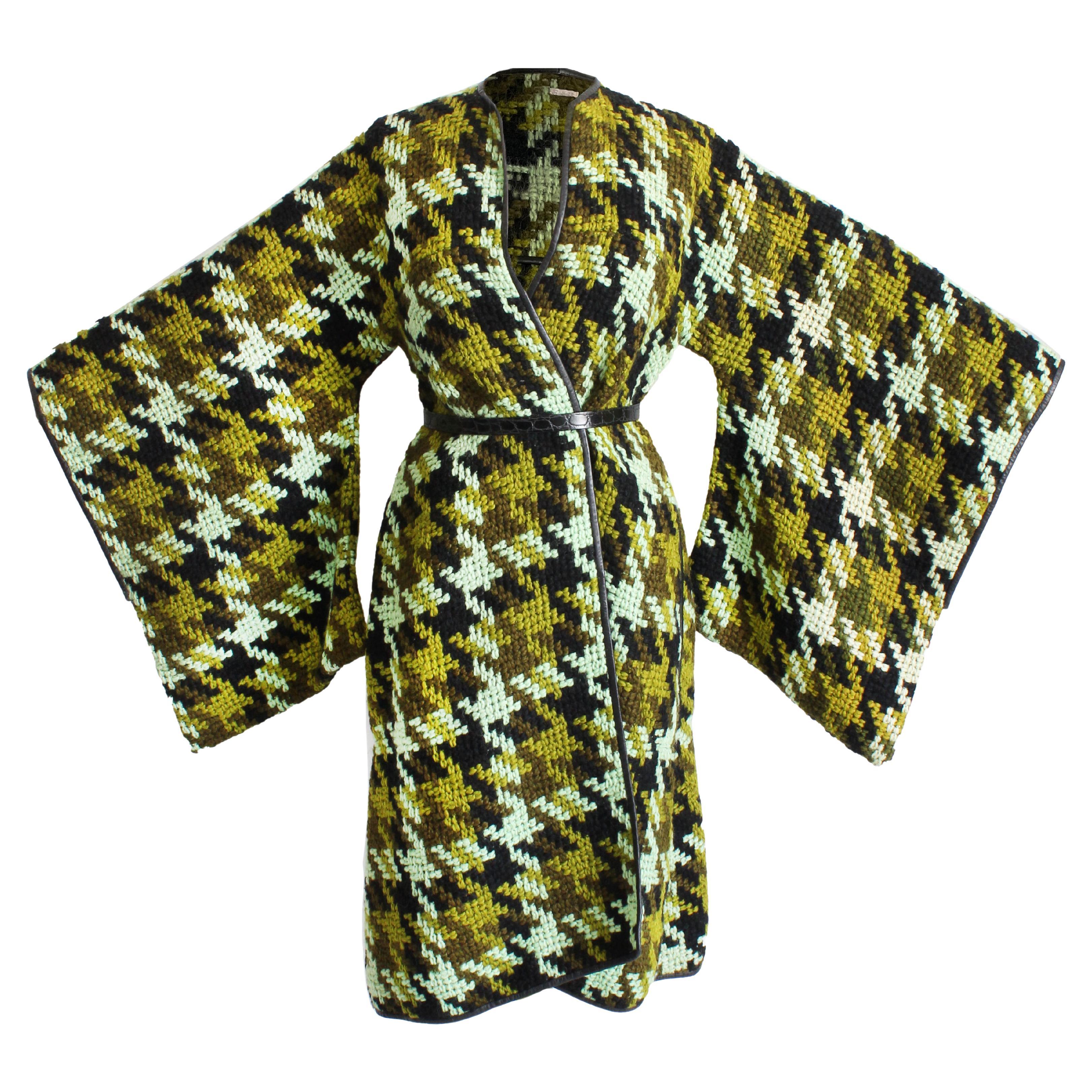 Bonnie Cashin Checkerboard Pattern Coat at 1stDibs