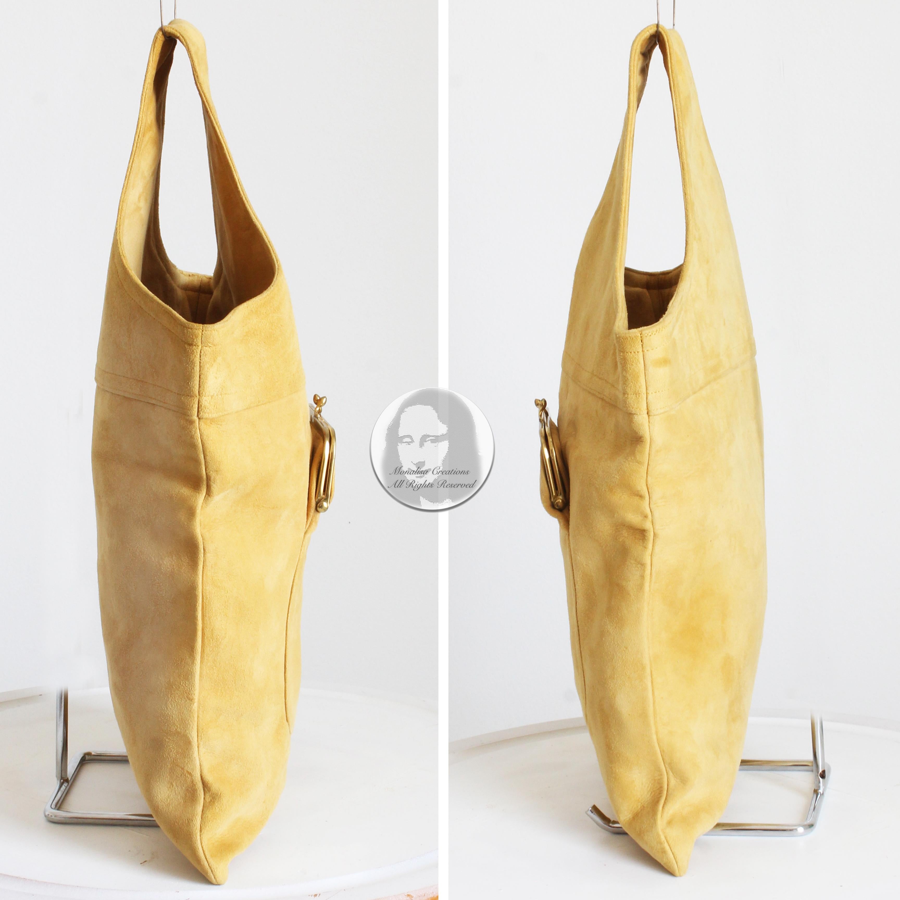 Bonnie Cashin Sling Bag Cashin Carry Suede Leather Kiss Lock Tote ...