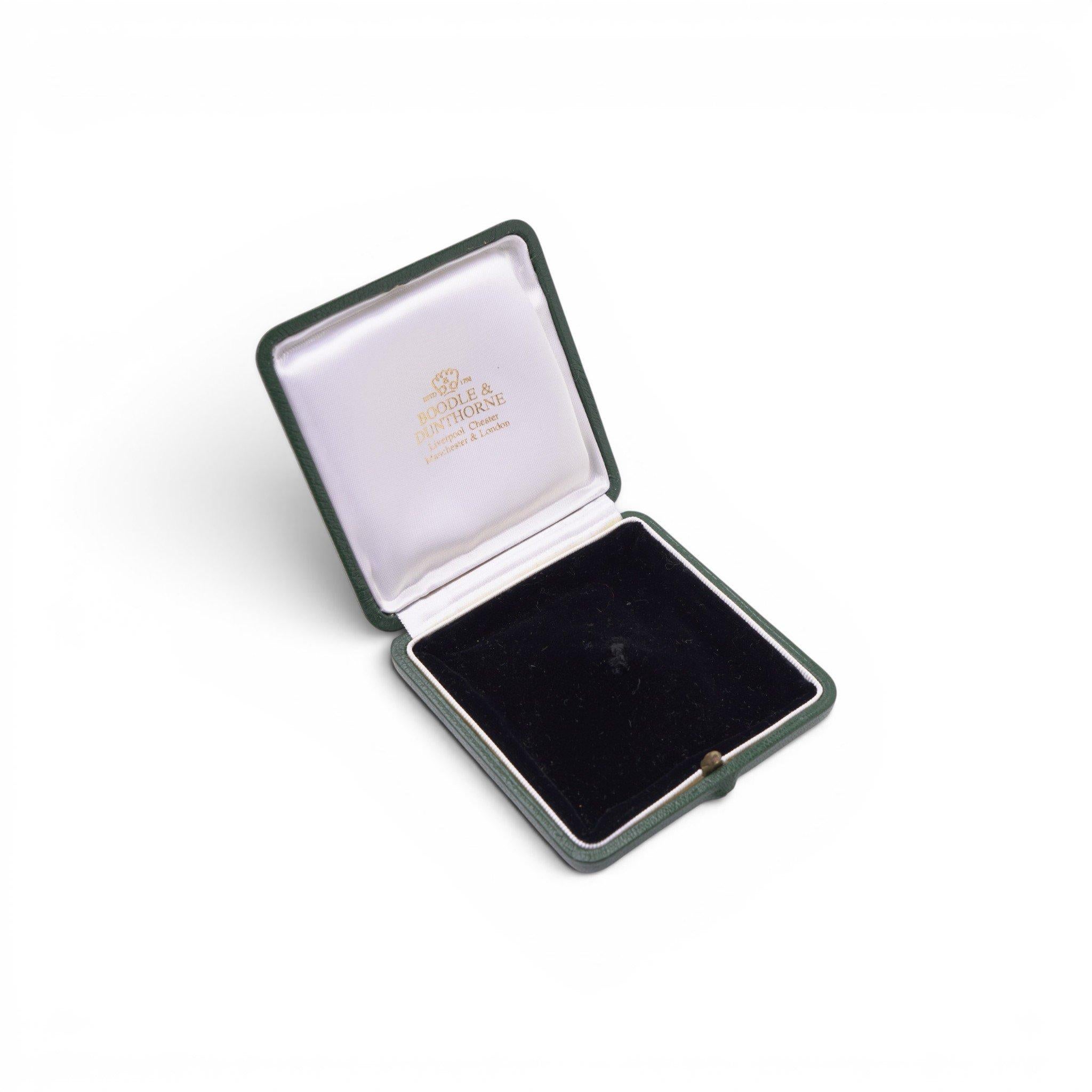 Boodles and Dunthorne Vintage Leather Jewellery Box, Circa 1970s to ...