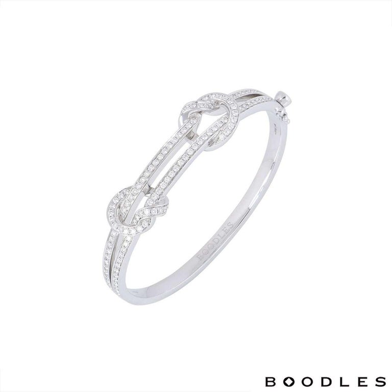 Boodles the Knot Diamond Bangle 1.80 Carat at 1stDibs