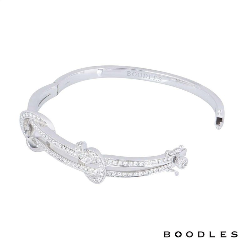 Boodles the Knot Diamond Bangle 1.80 Carat at 1stDibs