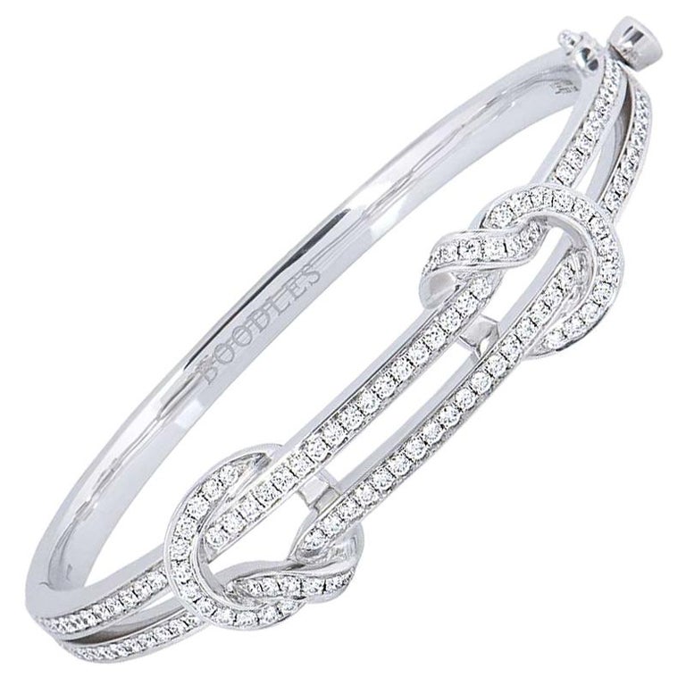 Boodles the Knot Diamond Bangle 1.80 Carat at 1stDibs