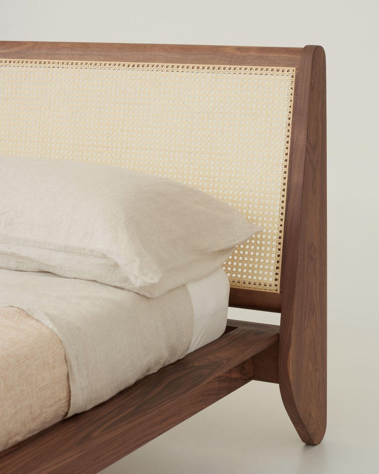 Booham Bed by Daniel Boddam, Walnut (Queen) For Sale at 1stDibs