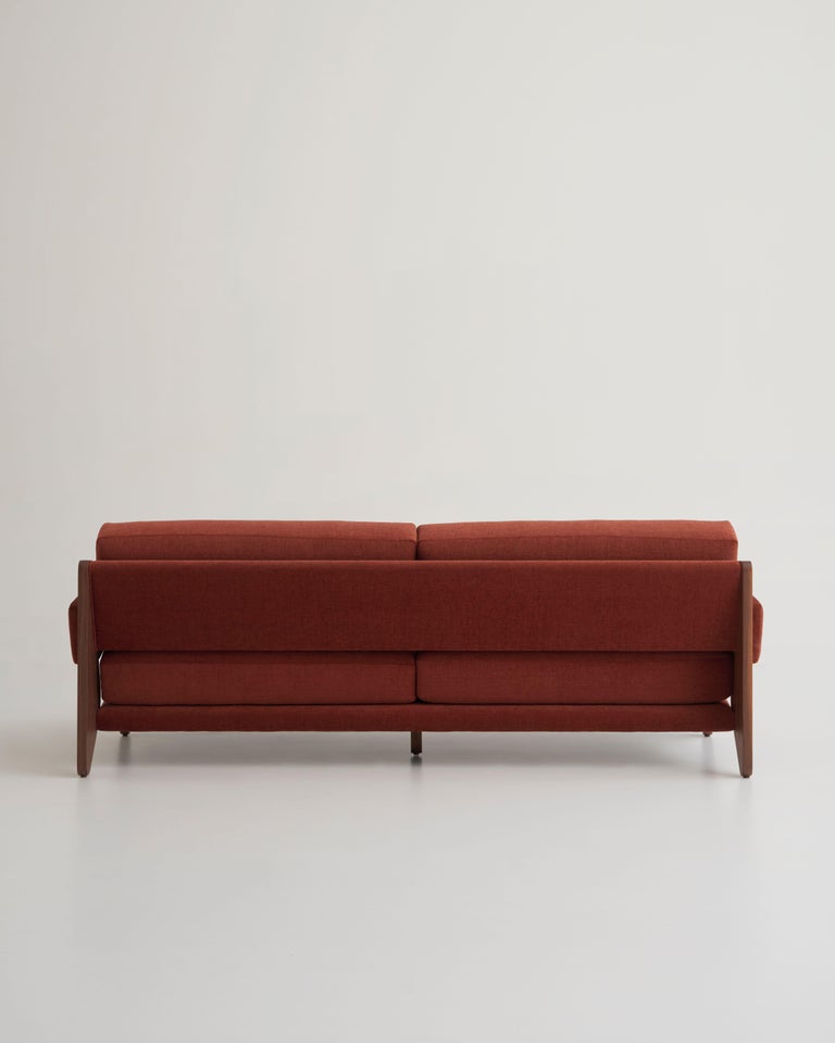 Booham Double Sofa by Daniel Boddam, Walnut (COM) For Sale at 1stDibs