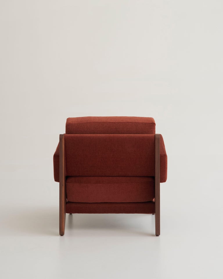 Booham Single Sofa by Daniel Boddam, Walnut (COM) For Sale at 1stDibs