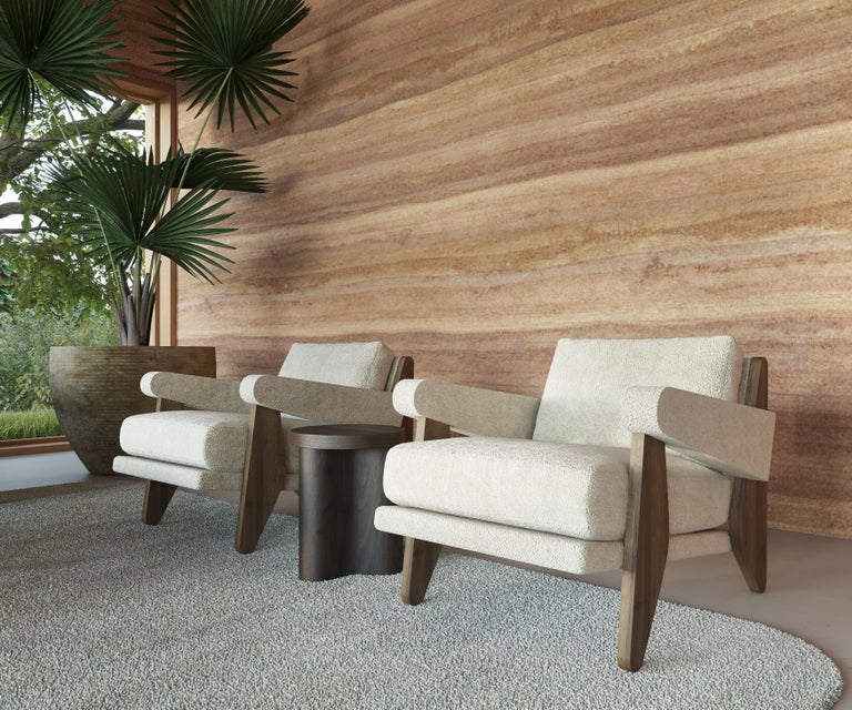 Booham Single Sofa by Daniel Boddam, Walnut (COM) For Sale at 1stDibs