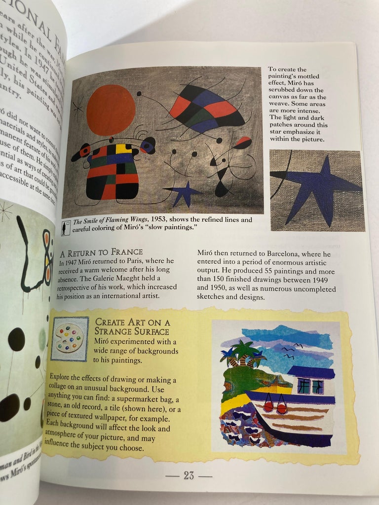 Famous Artists: Miro Life And Work Book For Sale at 1stDibs