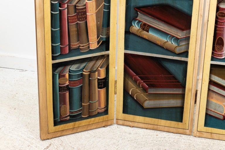 Book Motif Painted Screen at 1stDibs | motif painting