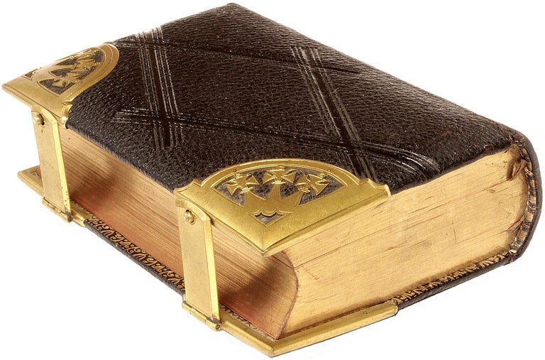 Book of Common Prayer, c. 1870, Leather Bound, with Brass Mounts and ...