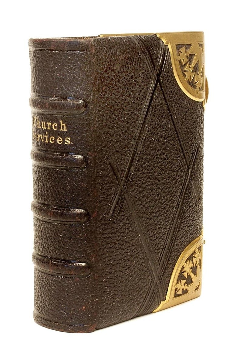 Book of Common Prayer, c. 1870, Leather Bound, with Brass Mounts and ...